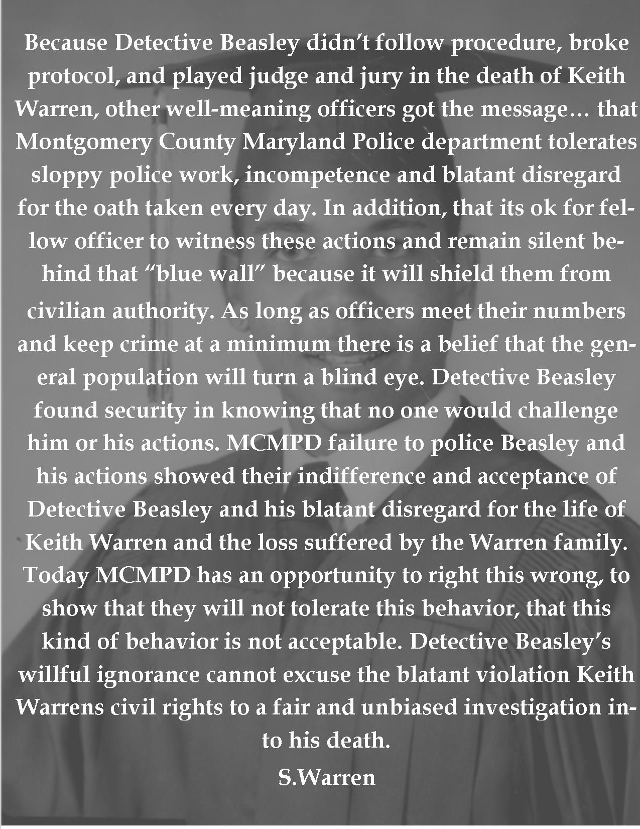 Detective Beasley’s willful ignorance cannot excuse the blatant ...